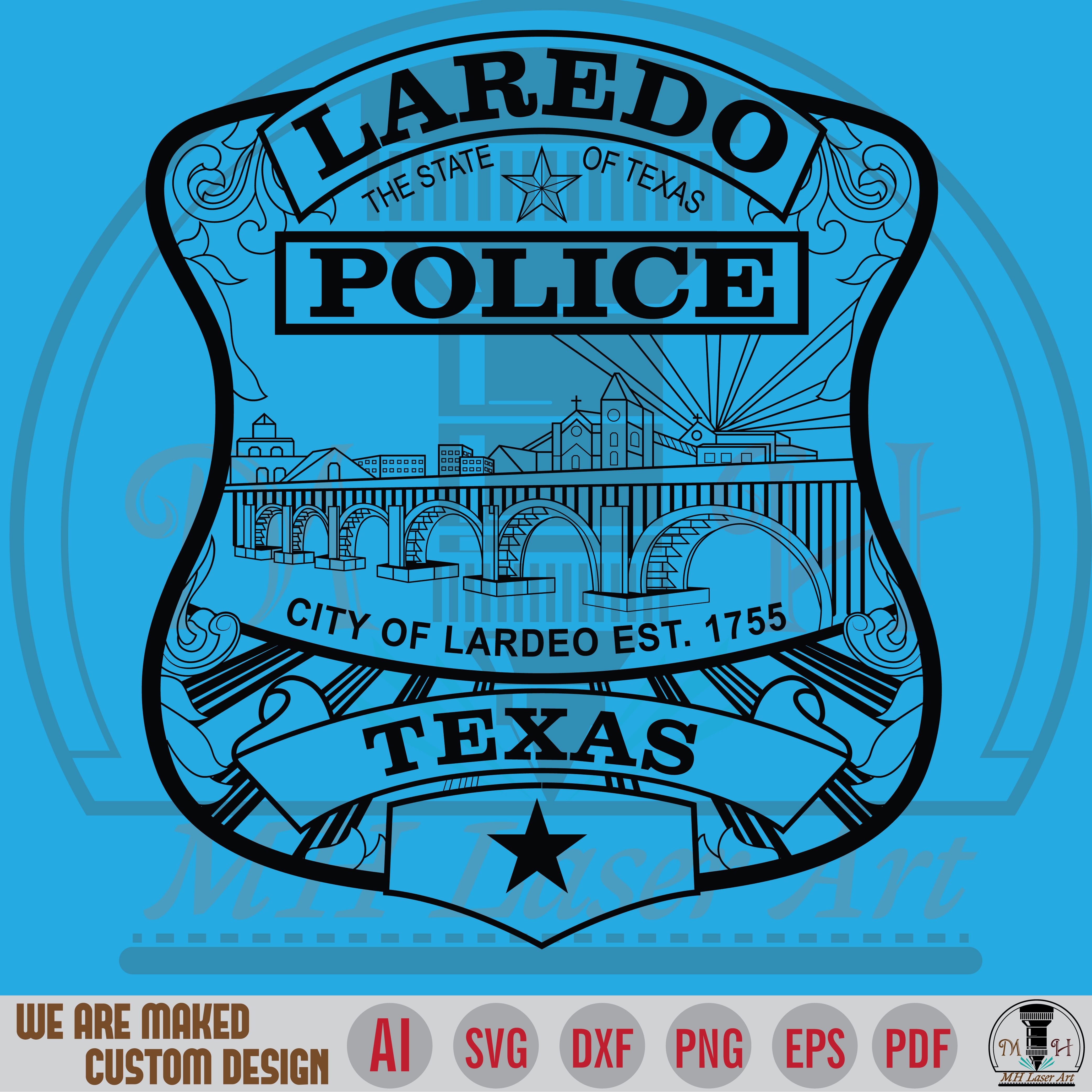 Laredo Texas Police Badge Design | Inspire Uplift