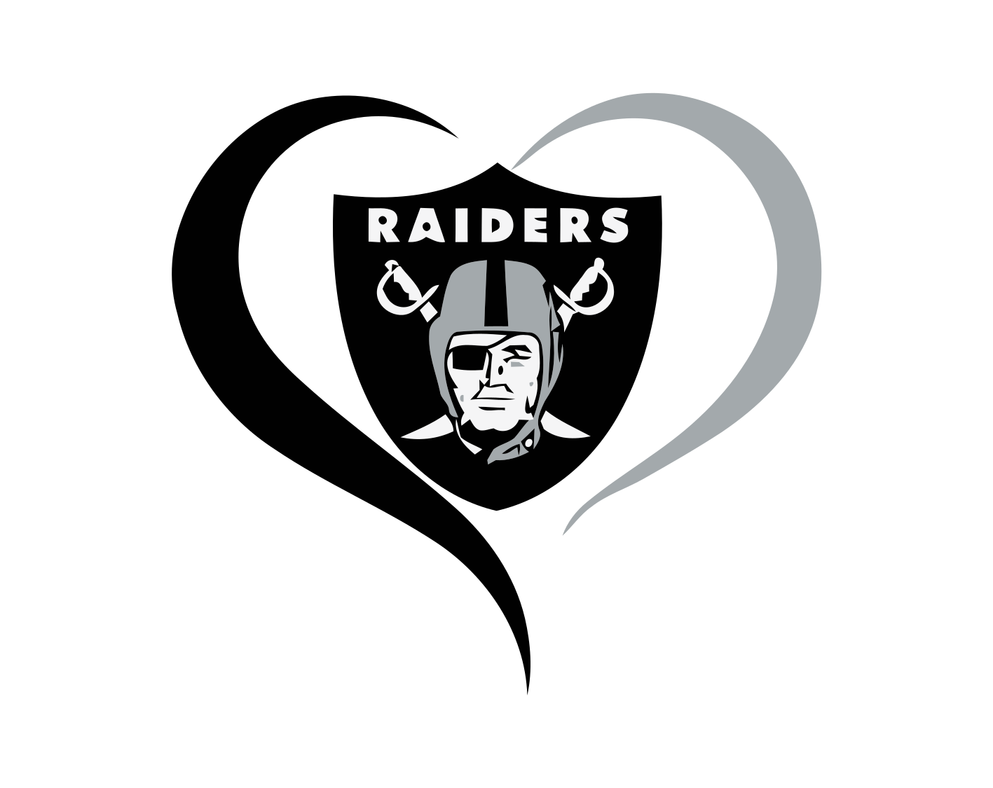 Heart Svg, Oakland Raiders Svg, Oakland Raiders Png, Raiders | Inspire ...