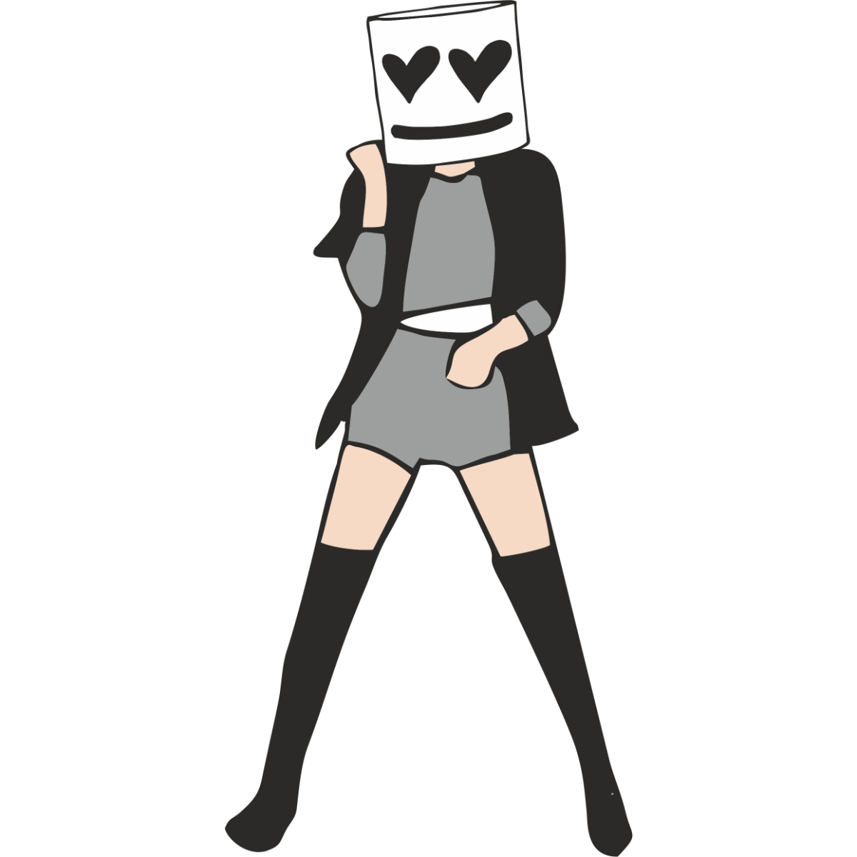 Dj marshmello svg-Marshmello face Svg-Marshmello silhouette- | Inspire ...