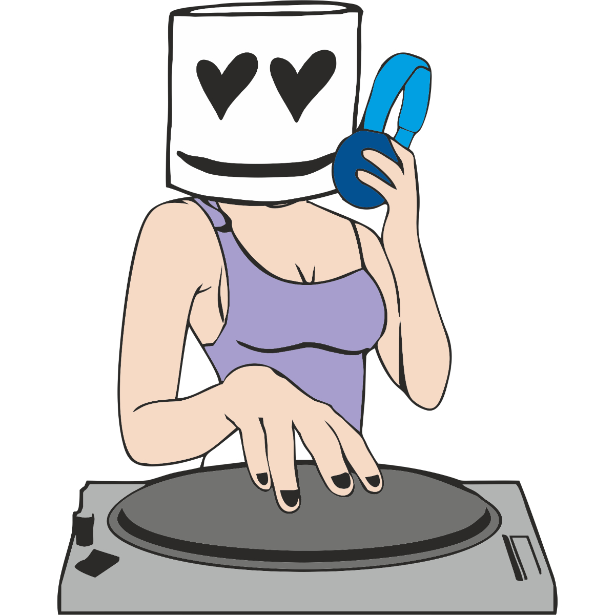 Dj marshmello svg-Marshmello face Svg-Marshmello silhouette- - Inspire ...