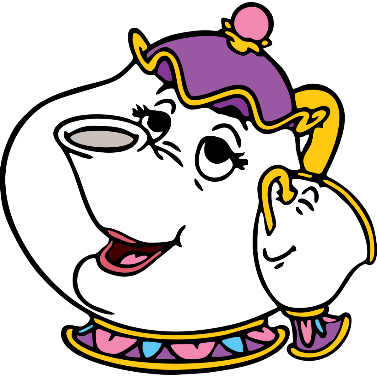 Mrs Potts Svg, Beauty and The Beast Svg, Beauty and The Beas | Inspire ...