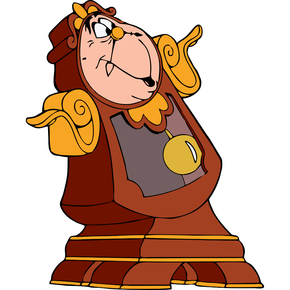 Cogsworth Svg, Beauty and The Beast Svg, Beauty and The Beas | Inspire ...