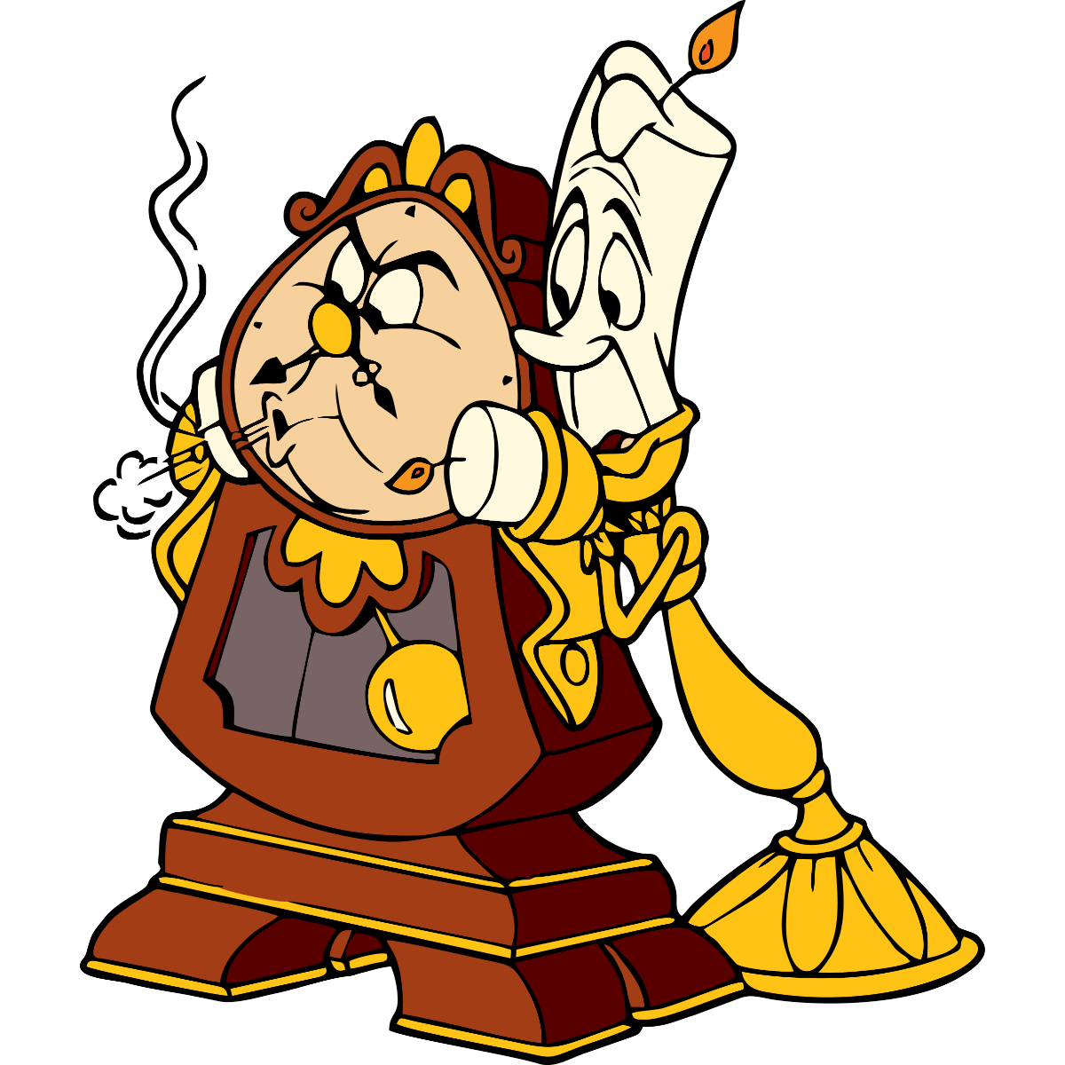 Cogsworth Svg, Beauty and The Beast Svg, Beauty and The Beas - Inspire ...