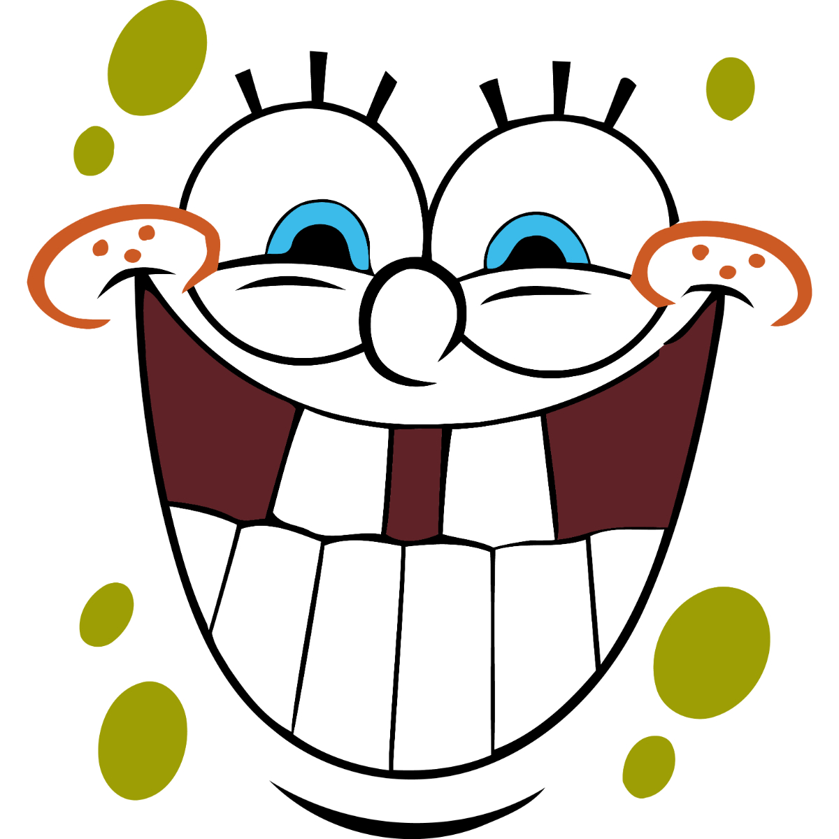 Spongebob Face Svg-SpongeBob Svg-Spongebob Vector-Spongebob - Inspire ...