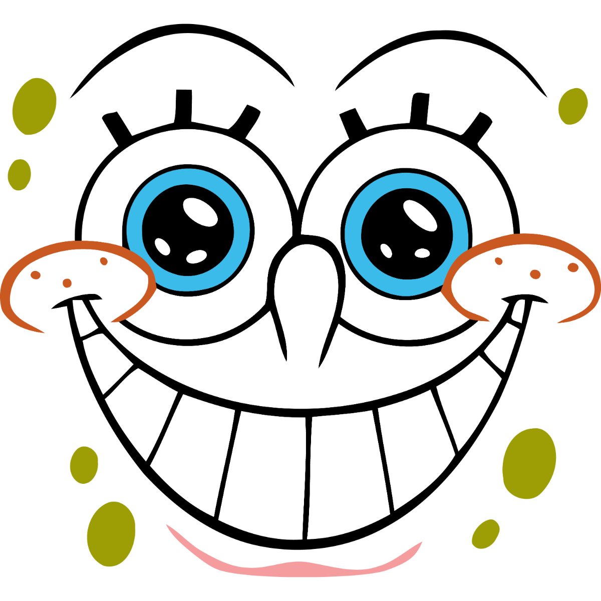 Spongebob Face Svg-SpongeBob Svg-Spongebob Vector-Spongebob | Inspire ...