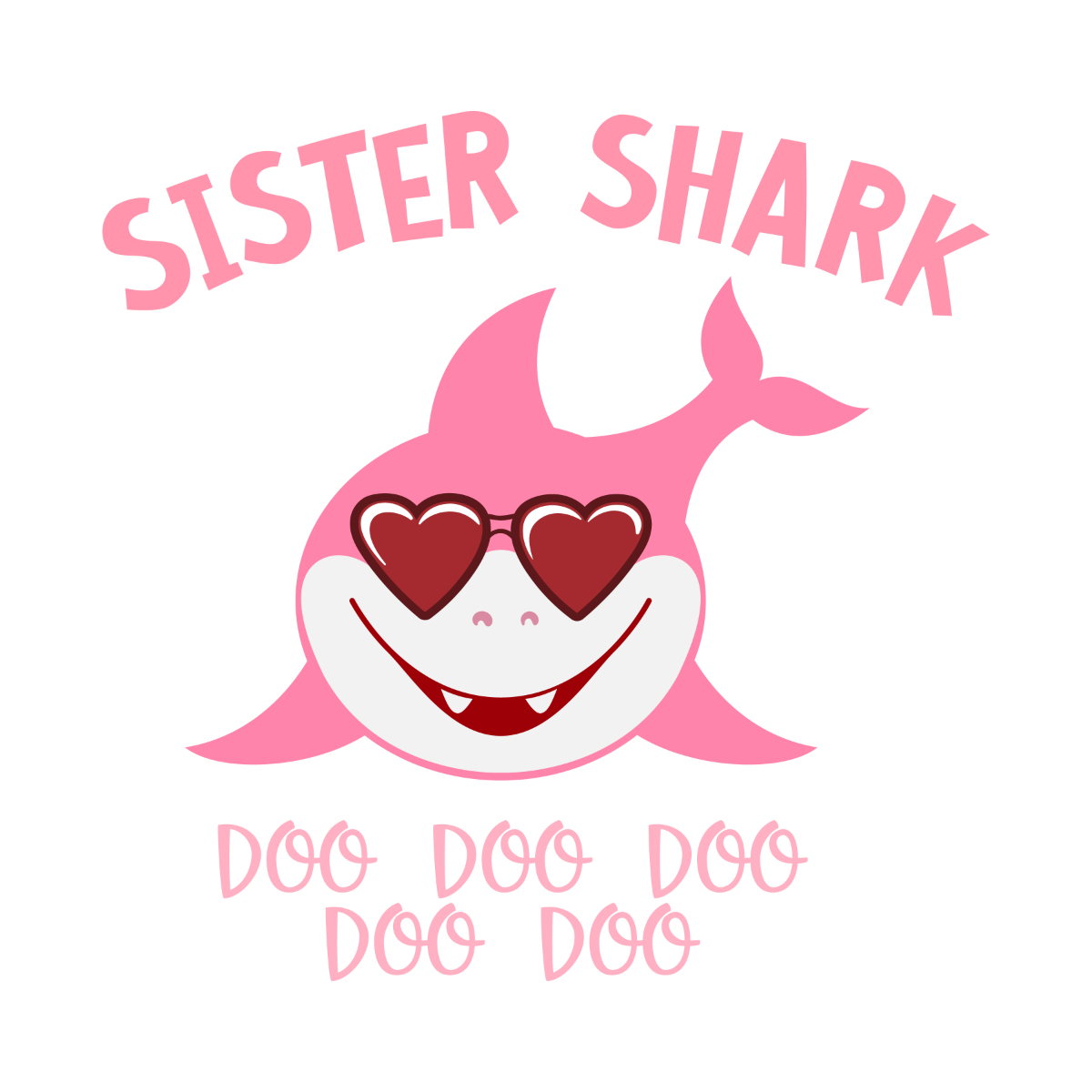 Sister shark Svg, Baby Shark Family Svg, Baby Shark Birthday | Inspire ...