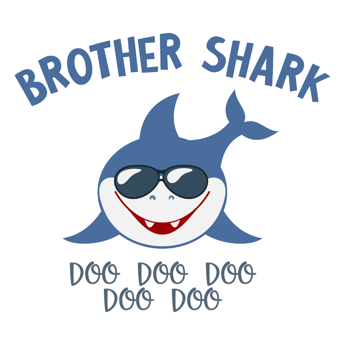 Brother shark Svg, Baby Shark Family Svg, Baby Shark Birthda - Inspire ...