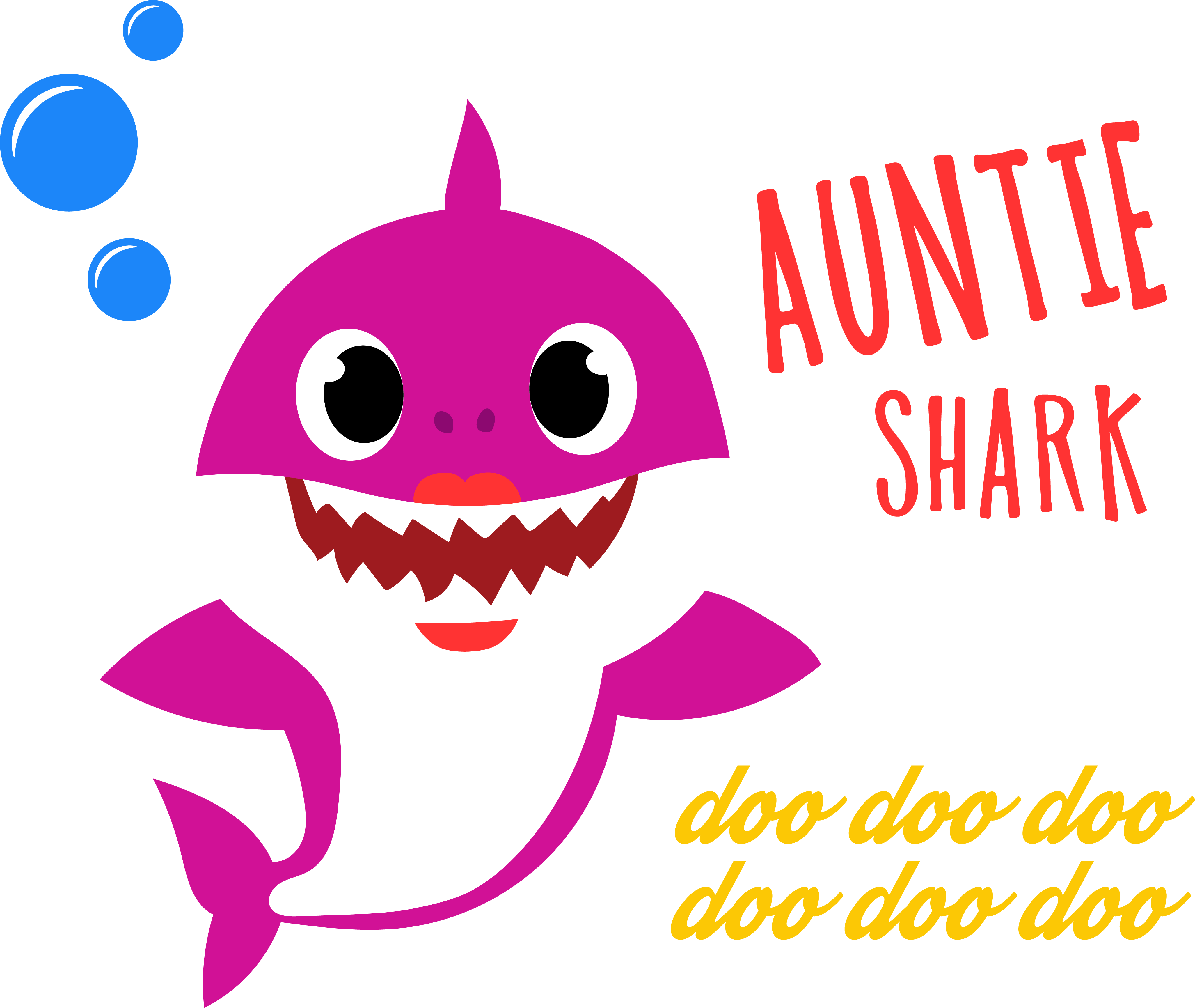 Auntie shark Svg, Baby Shark Family Svg, Baby Shark Birthday | Inspire ...