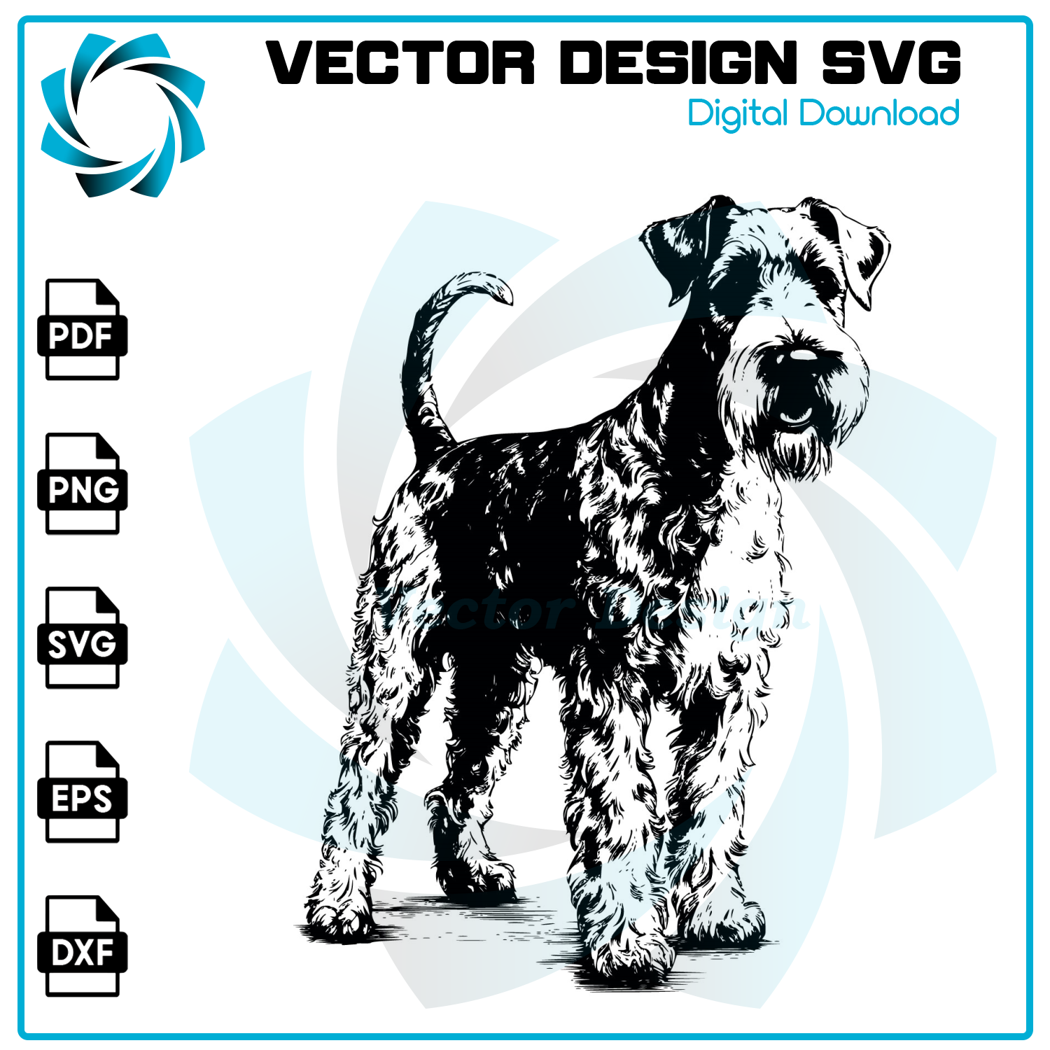 Airedale Terrier SVG, Dog SVG, Vector, SVG, Digital Files - Inspire Uplift