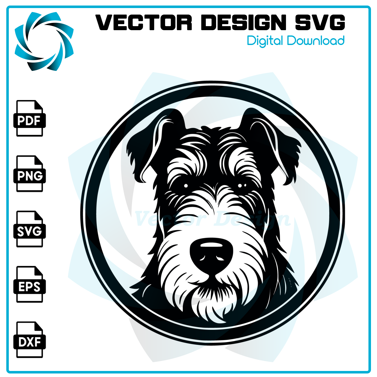 Airedale Terrier SVG, Dog SVG, Vector, SVG, Digital Files 2 | Inspire ...