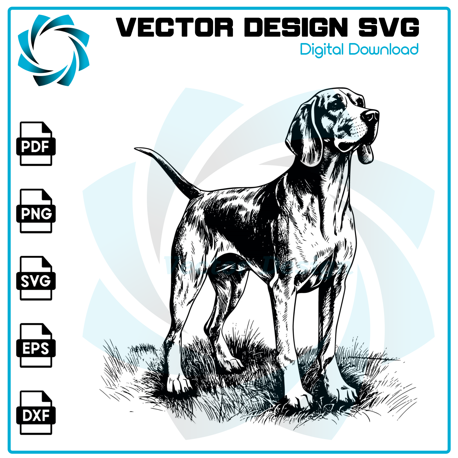 American Foxhound SVG, Foxhound vector, Foxhound, Dog SVG, V | Inspire ...