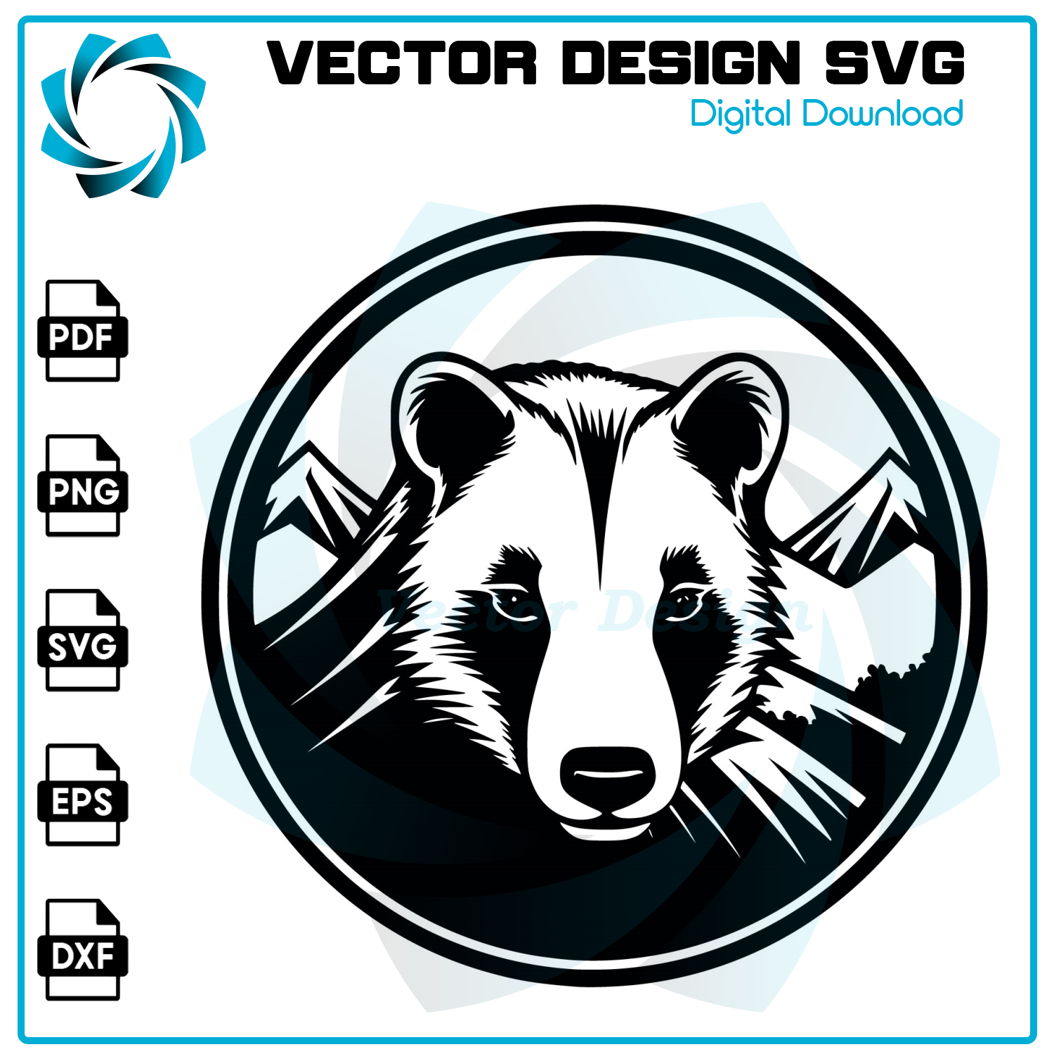 Badger SVG, Badger PNG, Badger vector, Badger, Vector, SVG, | Inspire ...