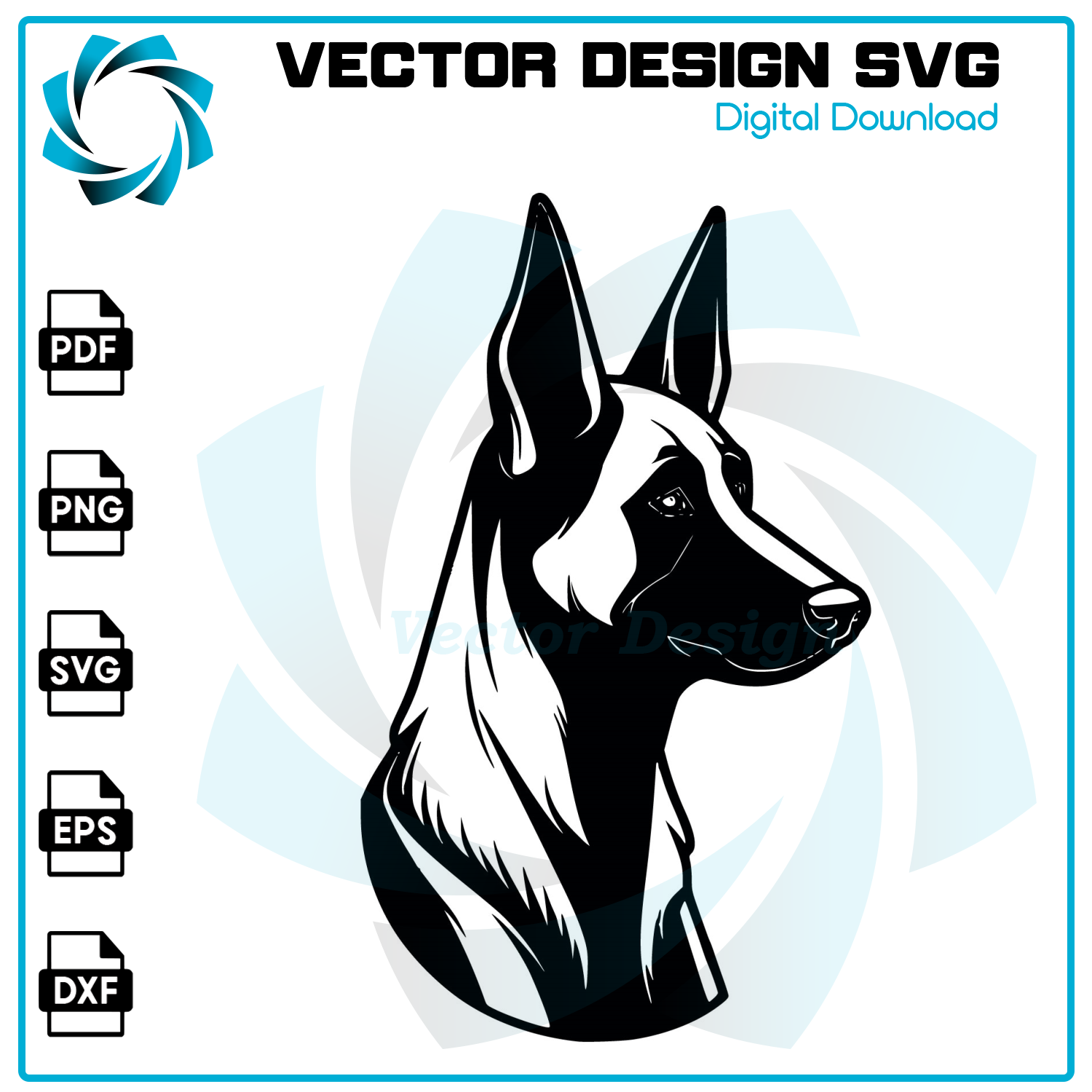 Belgian Malinois SVG, Dog SVG, Belgian Malinois PNG, Belgian - Inspire ...