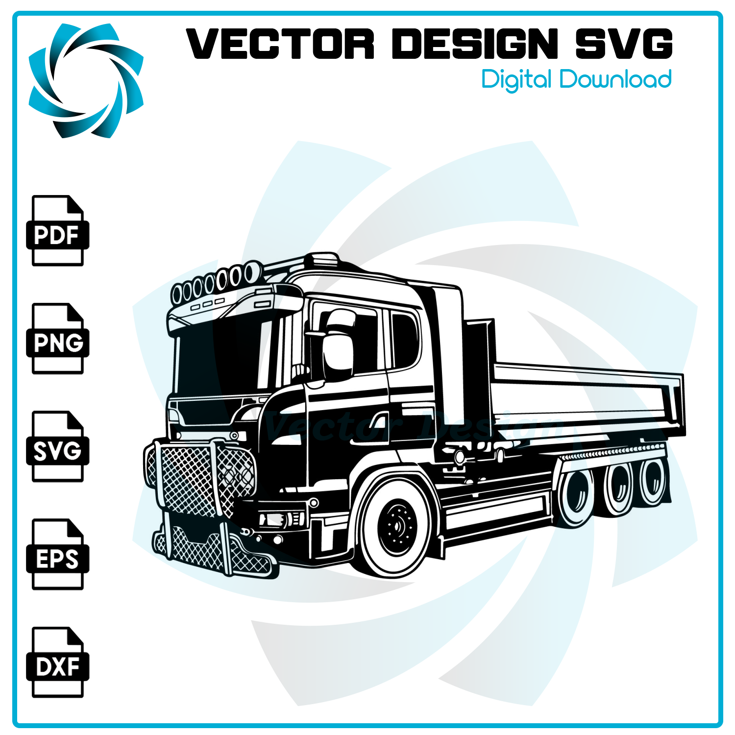 Semi Truck Svg, Semi Truck Clipart, Semi Truck Cricut, Semi - Inspire ...