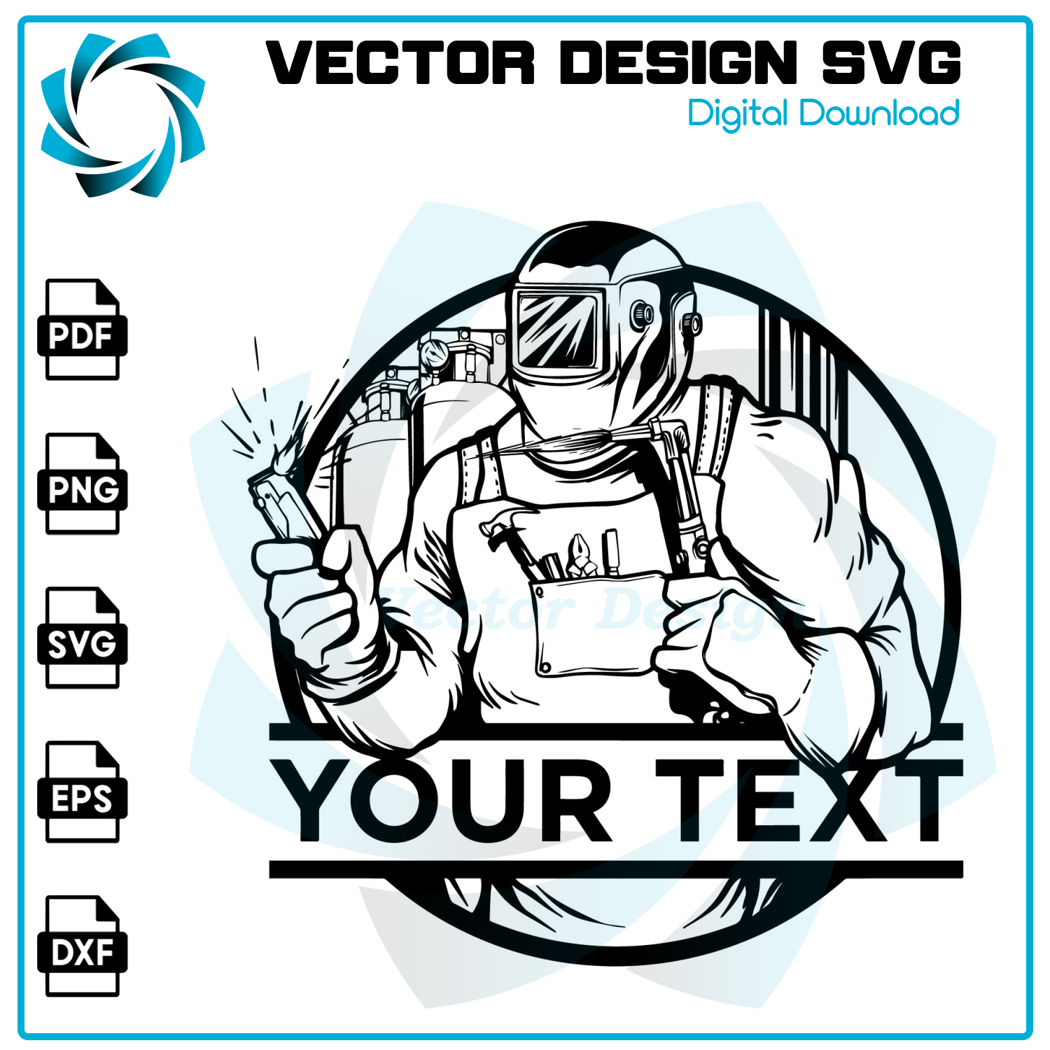 Welder Name Frame Svg, Welding Svg, Welder Clipart, Welder C | Inspire ...