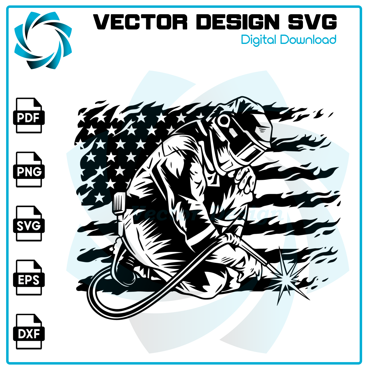 Welder With USA Flag Svg, Welder Svg, Welding Svg, Welder Cl | Inspire ...