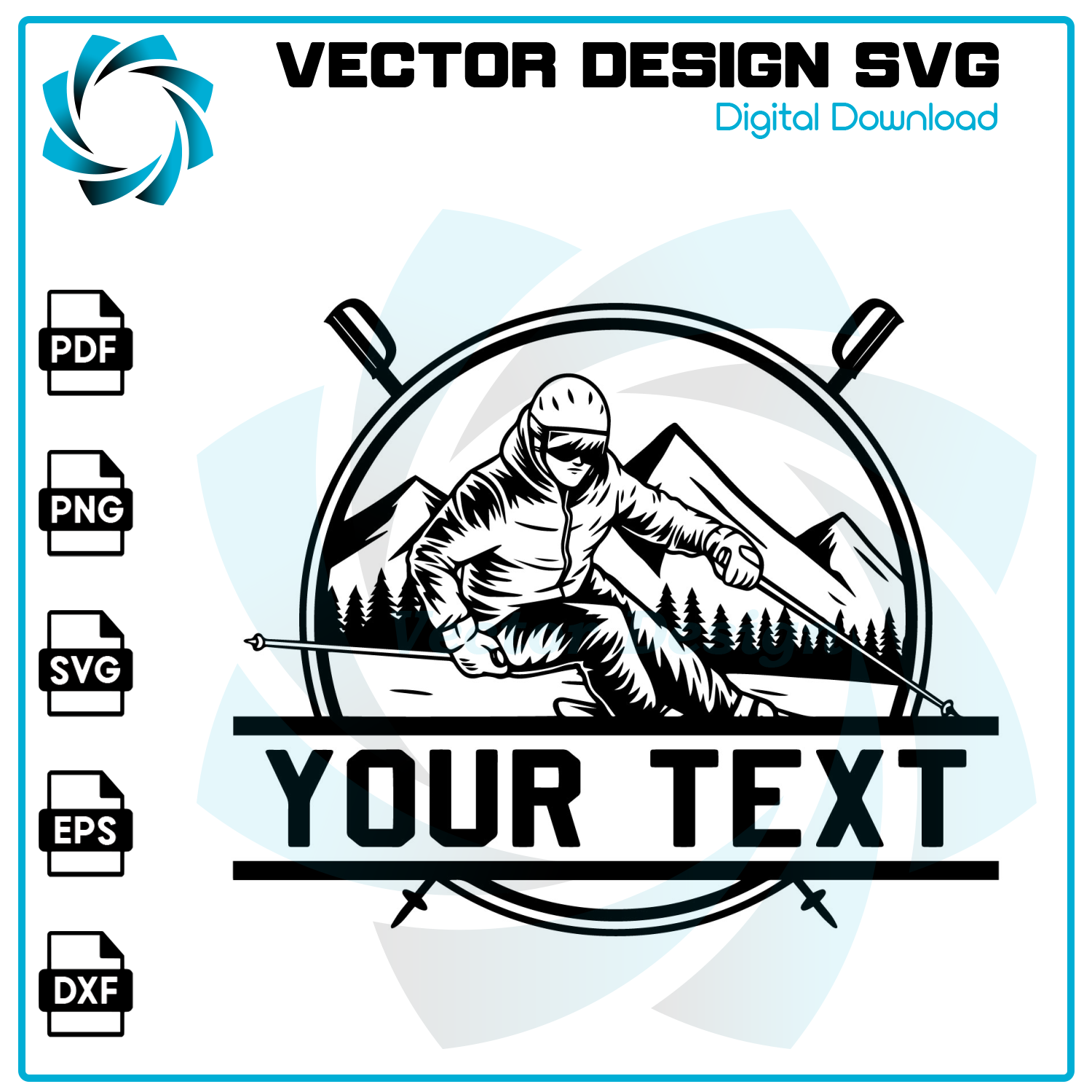 ski svg - Inspire Uplift