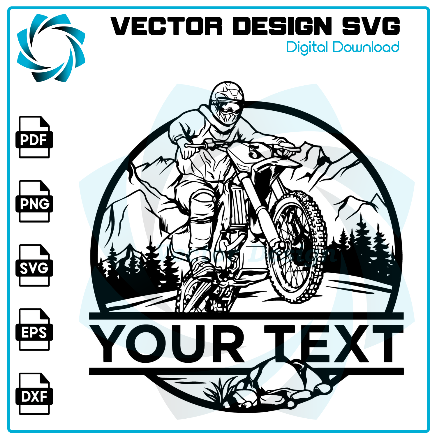 Motocross Biker Name Frame Svg, Enduro Svg, Motocross Svg, M | Inspire ...