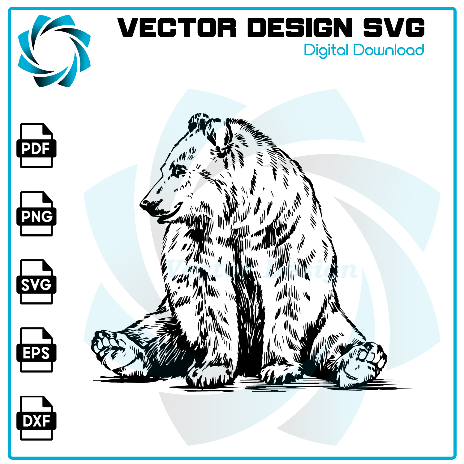 Bear SVG, Bear PNG, Bear Vector, Bear, SVG, PNG, EPS, digita | Inspire ...