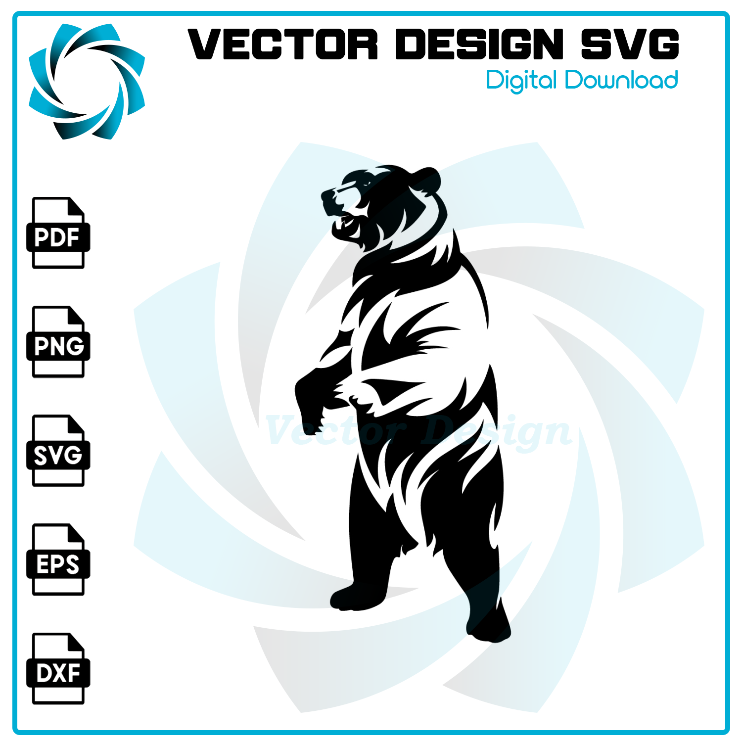 Bear SVG, Bear PNG, Bear Vector, Bear, SVG, PNG, EPS, digita - Inspire ...