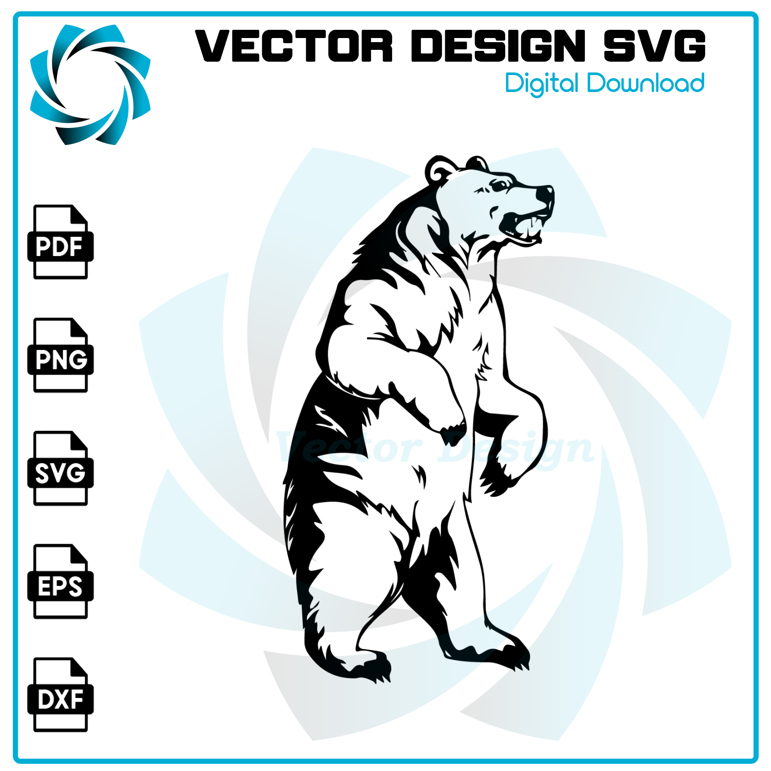 Bear SVG, Bear PNG, Bear Vector, Bear, SVG, PNG, EPS, digita | Inspire ...
