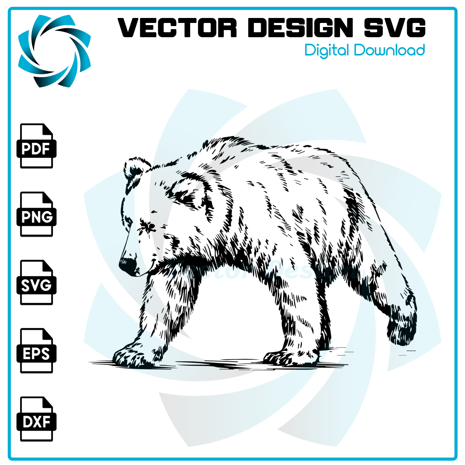 Bear SVG, Bear PNG, Bear Vector, Bear, SVG, PNG, EPS, digita - Inspire ...