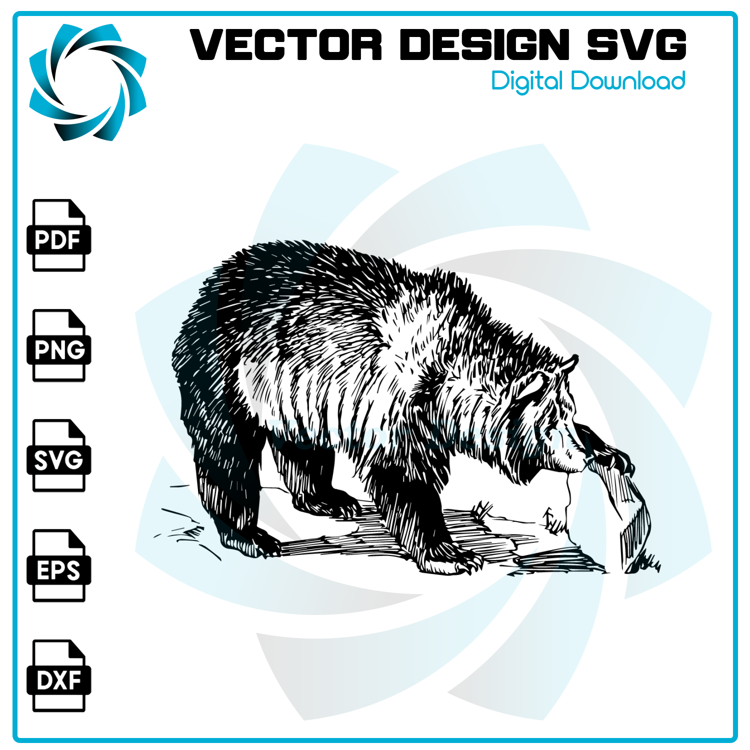Bear SVG, Bear PNG, Bear Vector, Bear, SVG, PNG, EPS, digita | Inspire ...