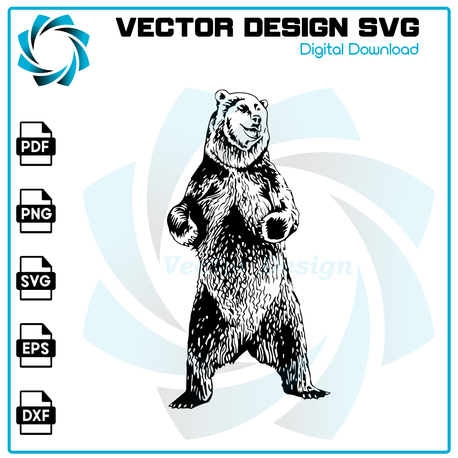 Bear SVG, Bear PNG, Bear Vector, Bear, SVG, PNG, EPS, digita | Inspire ...