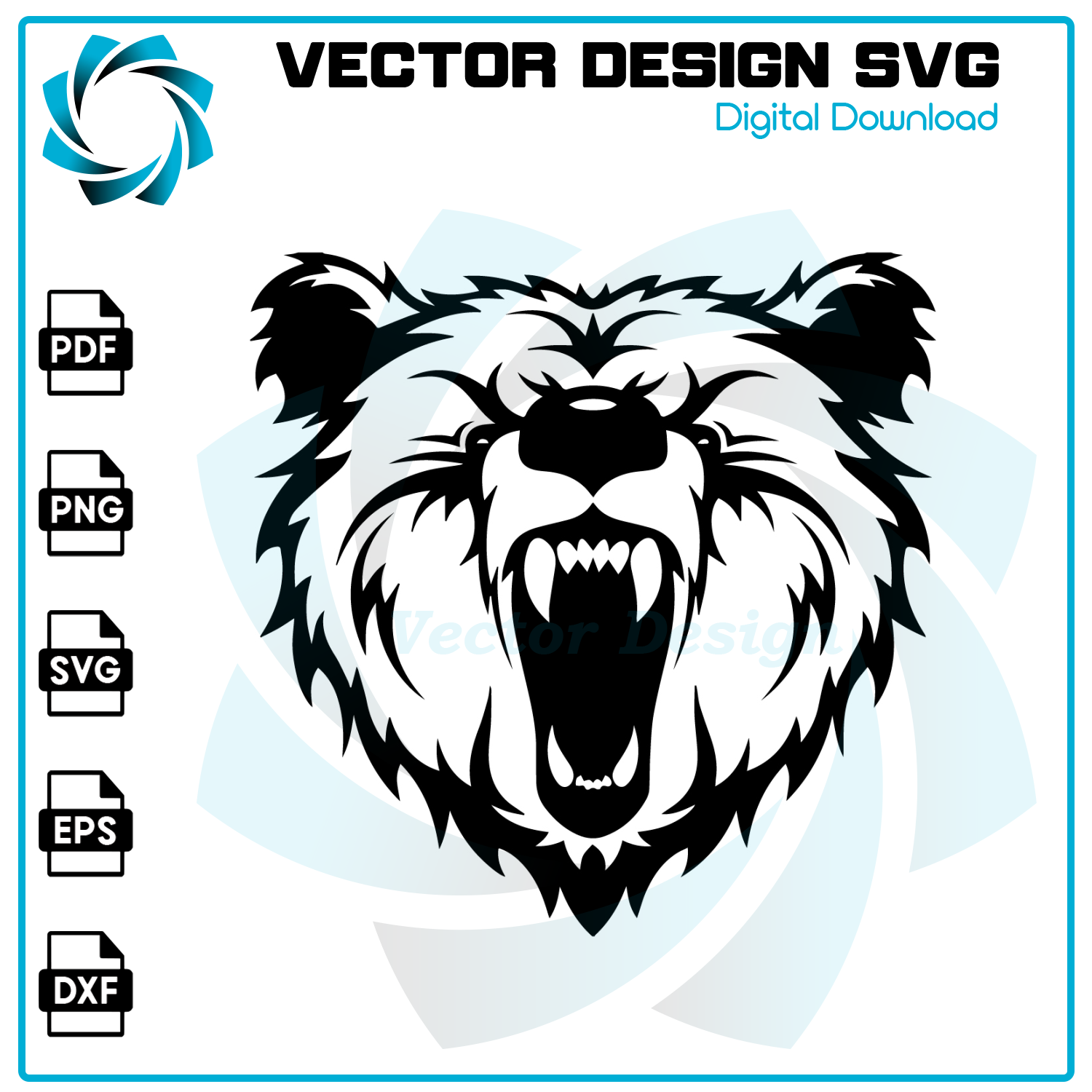 Bear SVG, Bear PNG, Bear Vector, Bear, SVG, PNG, EPS, digita | Inspire ...