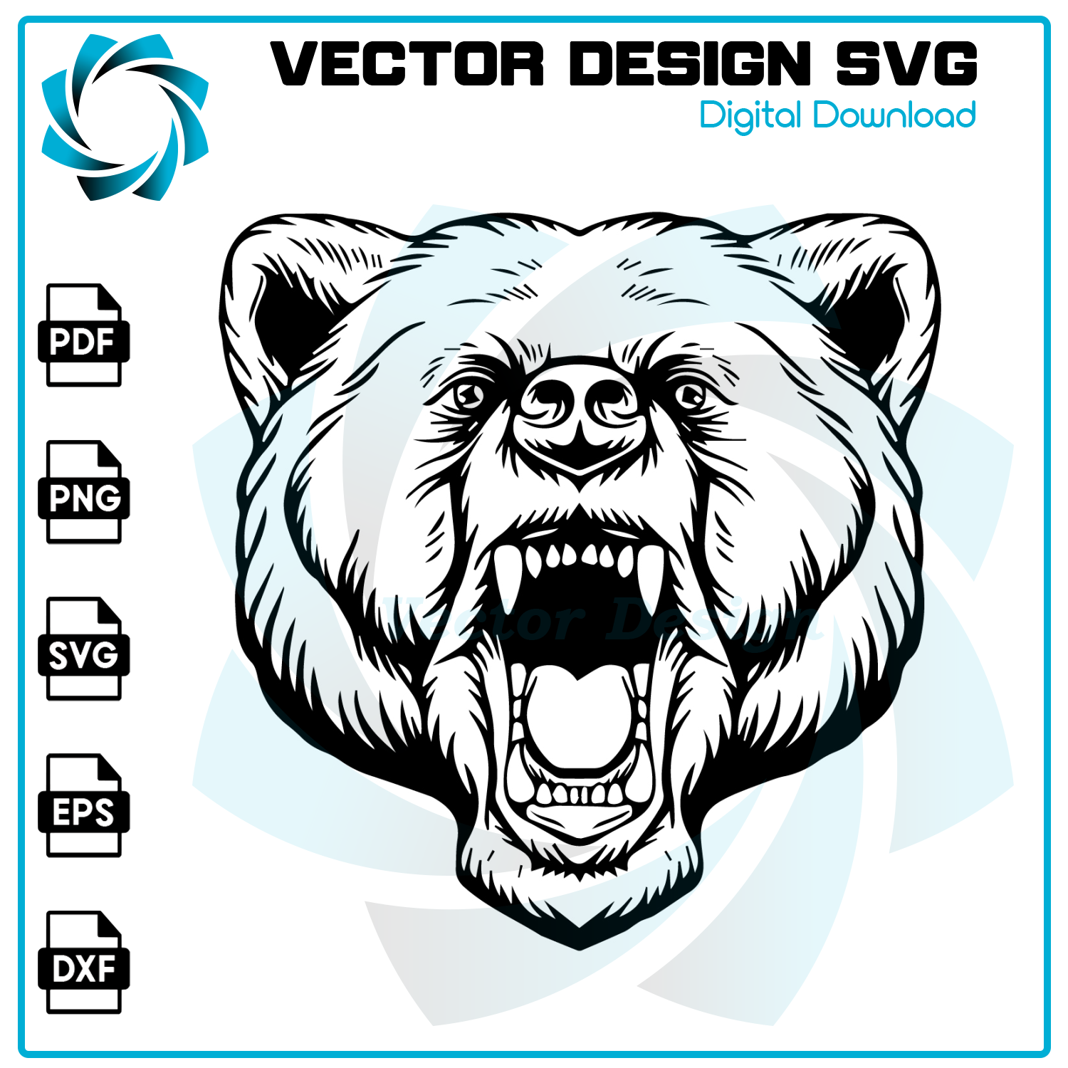 Bear SVG, Bear PNG, Bear Vector, Bear, SVG, PNG, EPS, digita | Inspire ...