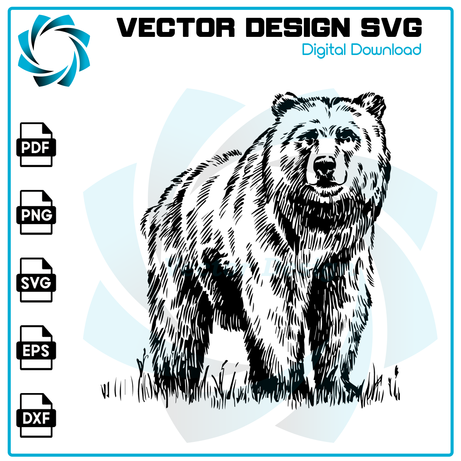 Bear SVG, Bear PNG, Bear Vector, Bear, SVG, PNG, EPS, digita | Inspire ...