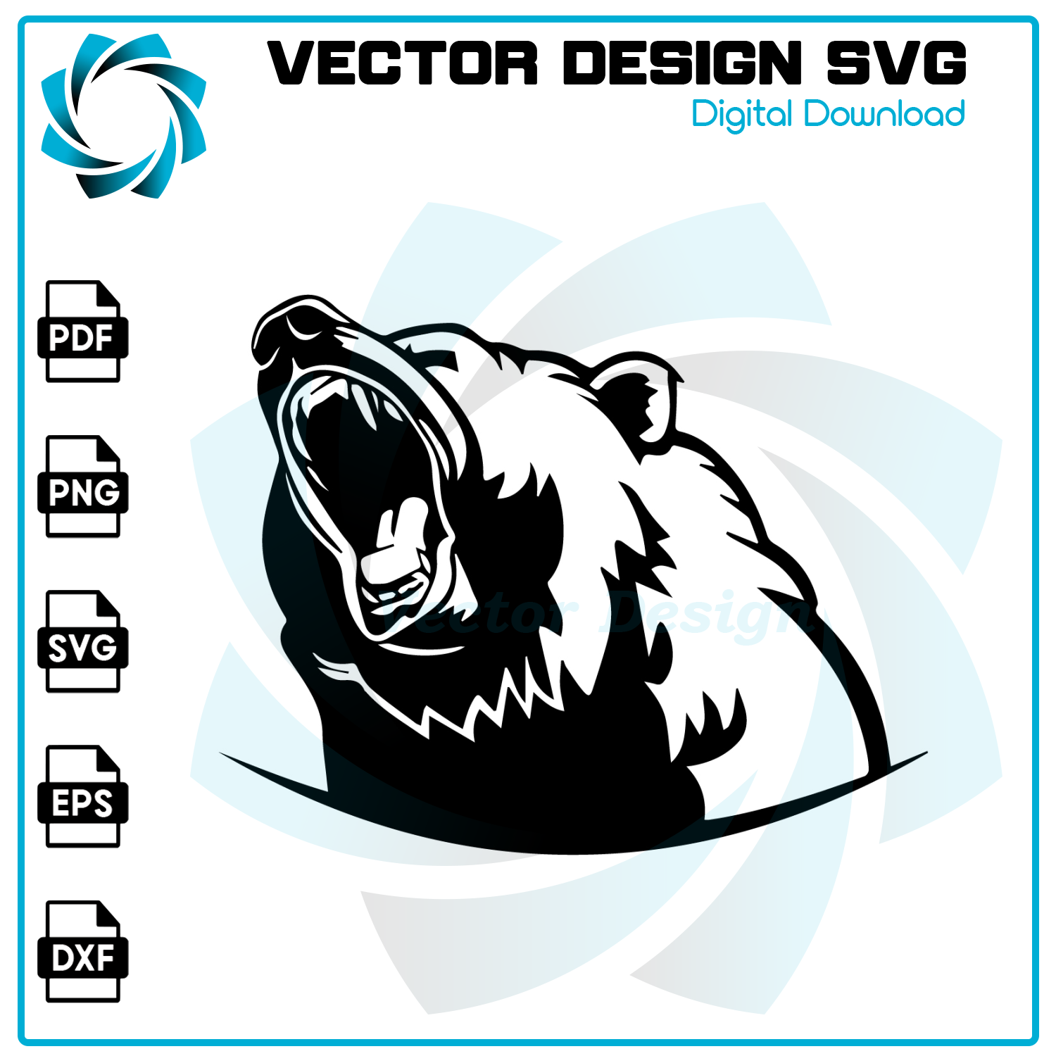 Bear SVG, Bear PNG, Bear Vector, Bear, SVG, PNG, EPS, digita - Inspire ...