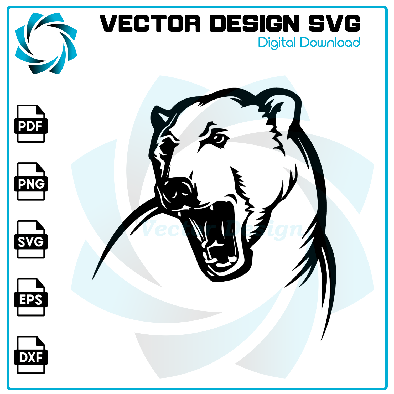 Bear SVG, Bear PNG, Bear Vector, Bear, SVG, PNG, EPS, digita - Inspire ...