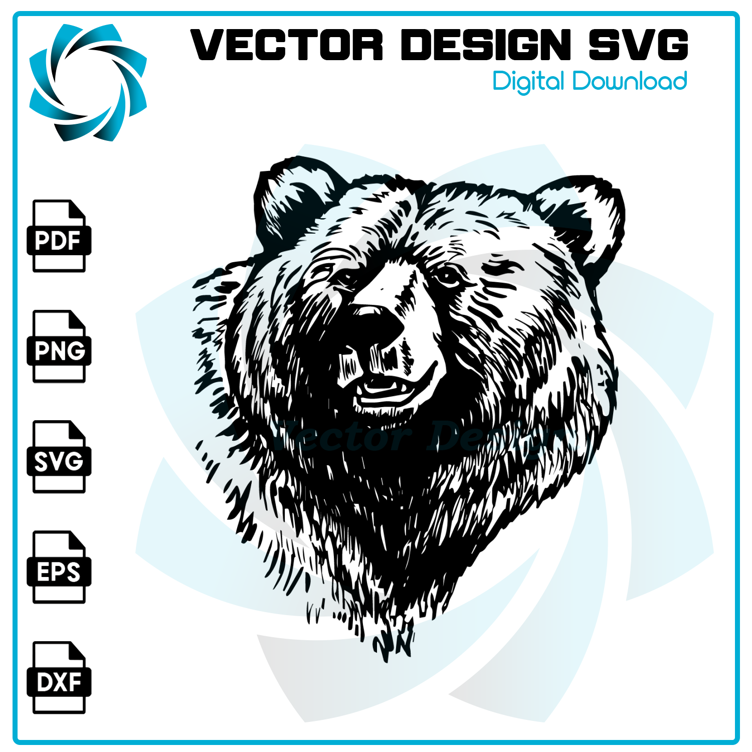 Bear SVG, Bear PNG, Bear Vector, Bear, SVG, PNG, EPS, digita | Inspire ...