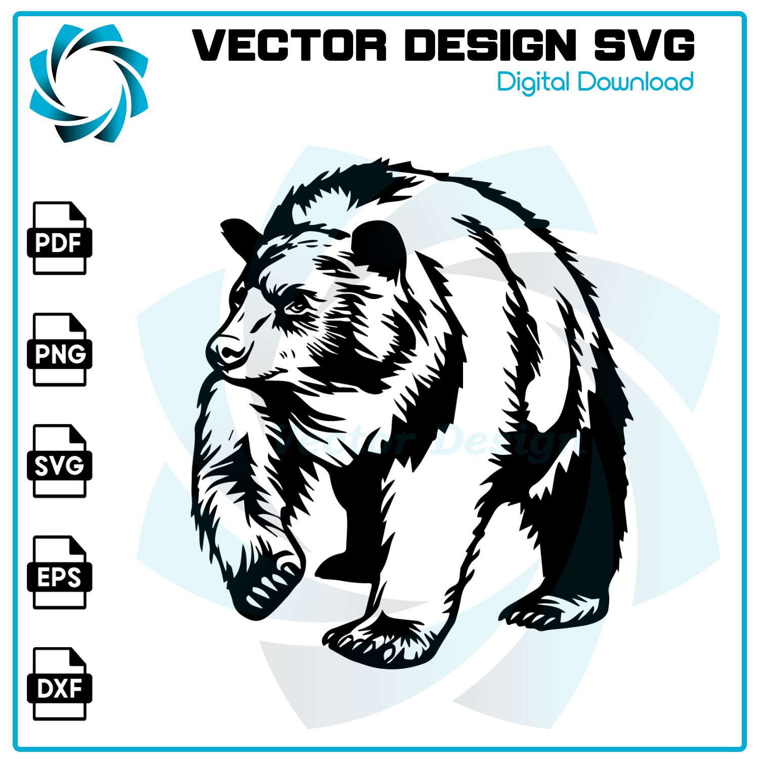Bear SVG, Bear PNG, Bear Vector, Bear, SVG, PNG, EPS, digita - Inspire ...