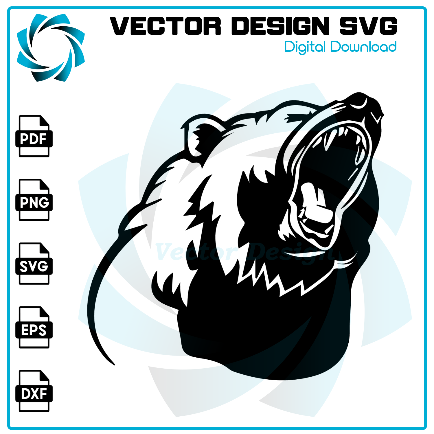 Bear SVG, Bear PNG, Bear Vector, Bear, SVG, PNG, EPS, digita - Inspire ...