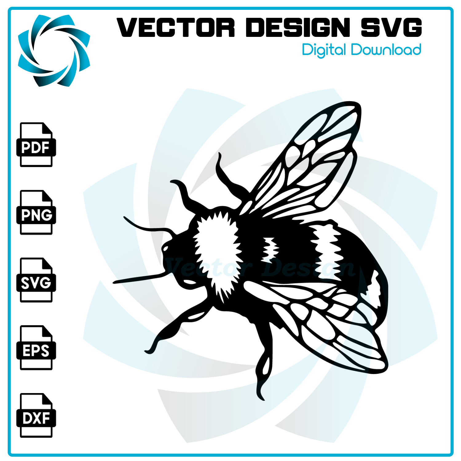 Bee SVG, Bee PNG, Bee Vector, Bee, SVG, PNG, EPS, digital do | Inspire ...