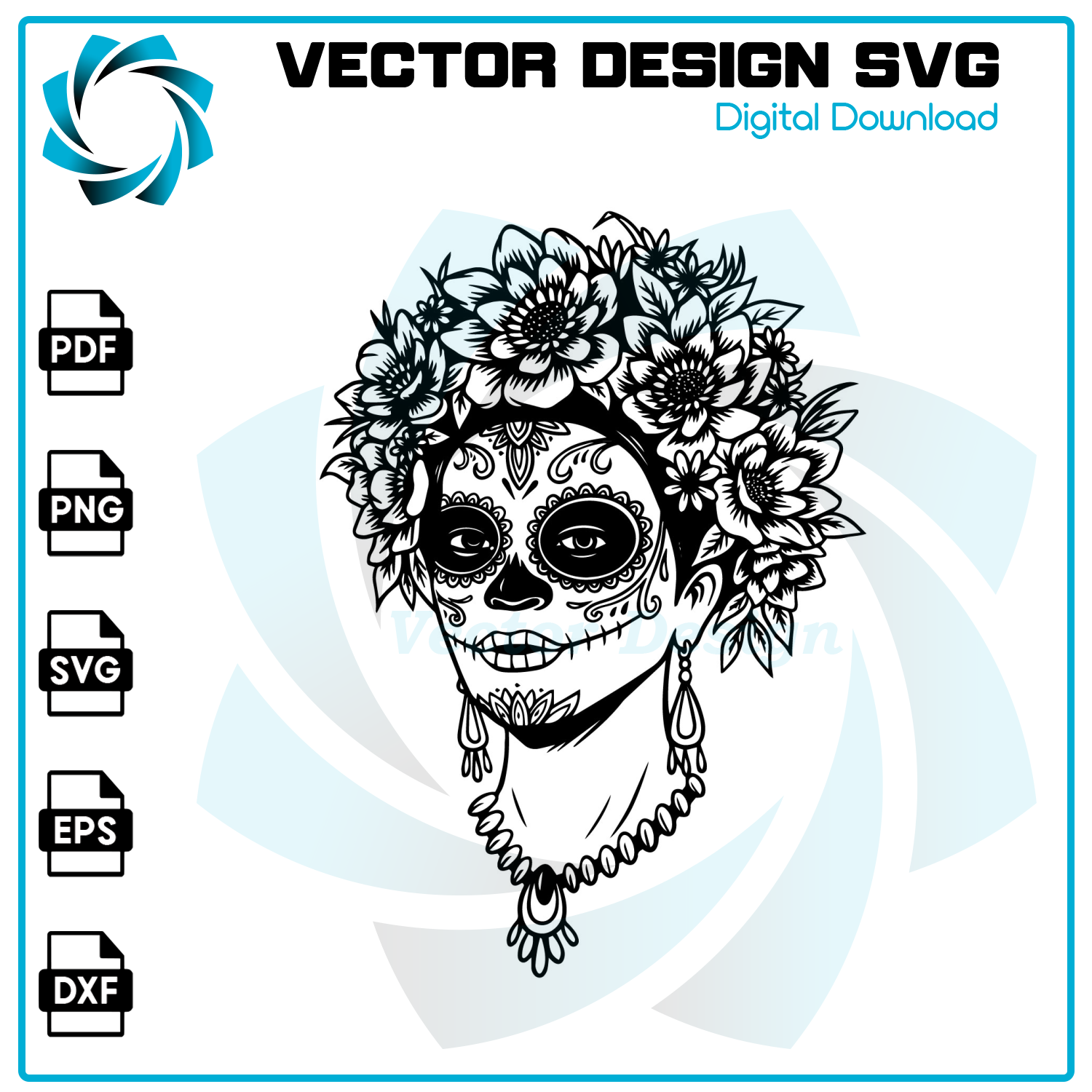 La Catrina Svg, Lady Dead Svg, Sugar Skull Svg, La Muerta Sv - Inspire ...