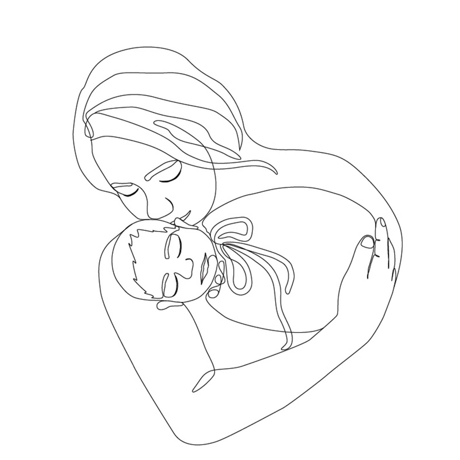 One Line Drawing from Photo, Personalized Portrait Hand Draw | Inspire ...