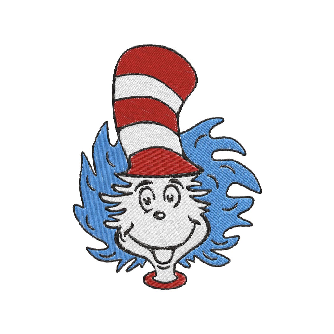 Dr Seuss machine embroidery design,Dr Seuss embroidery desig | Inspire ...