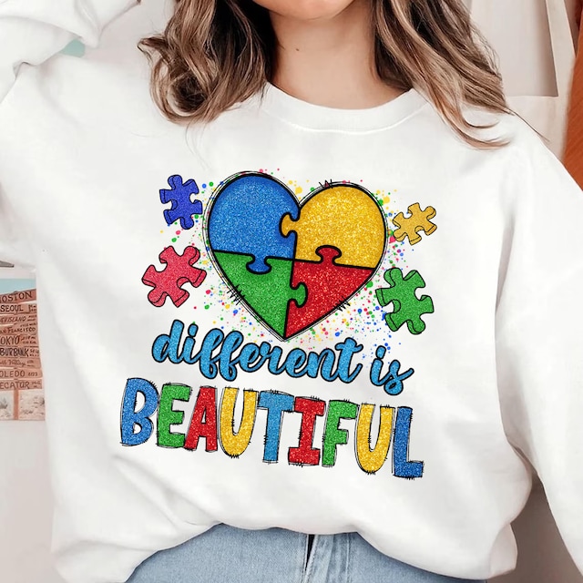 Different is Beautiful Autism PNG Design Download, Faux Sequ | Inspire ...
