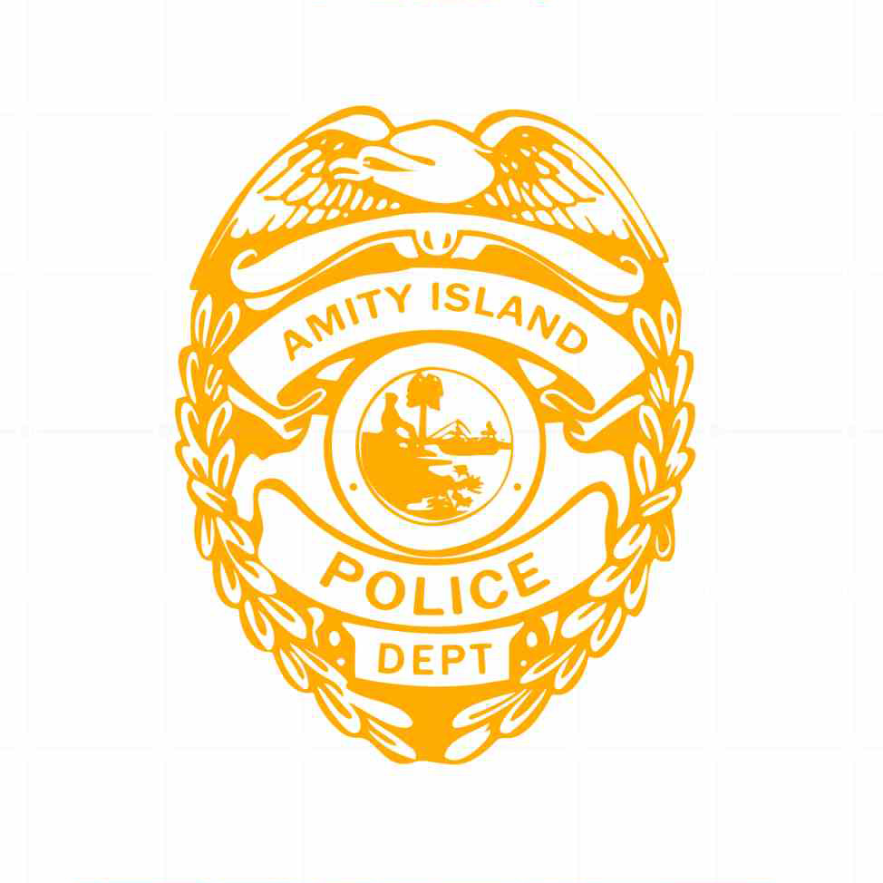 Amity Island Police Dept SVG Police Badge Cutting Digital Fi | Inspire ...