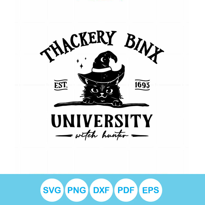 Thackery Binx University Witch Hunter SVG Cutting Digital Fi | Inspire ...