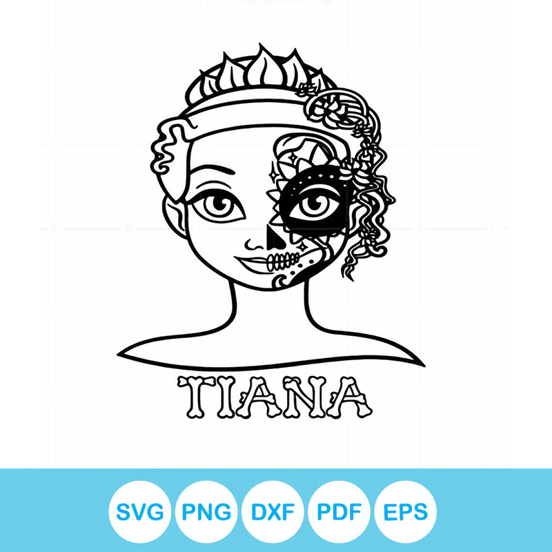 Tiana Disney Princess Cosplay Halloween Best SVG Cutting Dig | Inspire ...