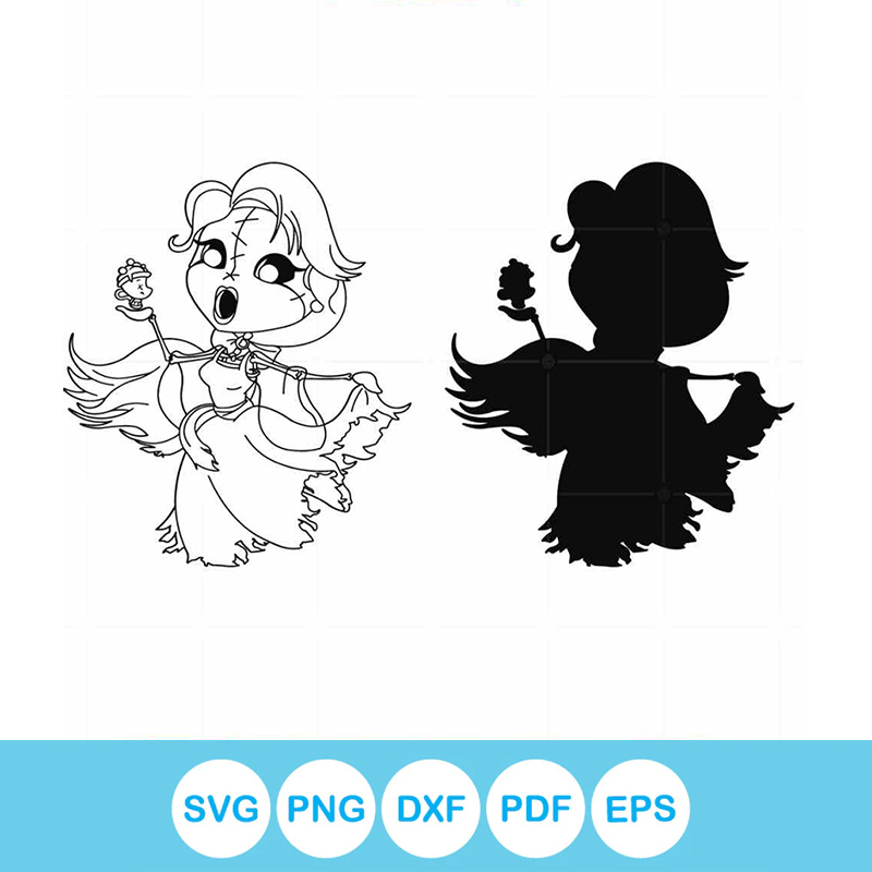 Elsa Skeleton Halloween Party SVG Sublimation Files Silhouet - Inspire ...