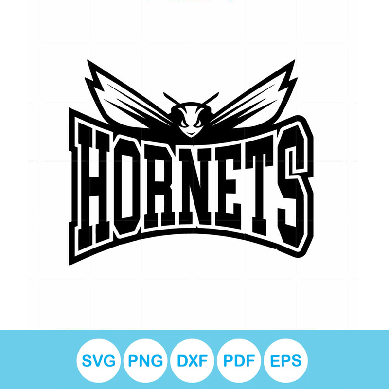 Hornets Mascot Sports Logo Team SVG Cricut Designs File | Inspire Uplift