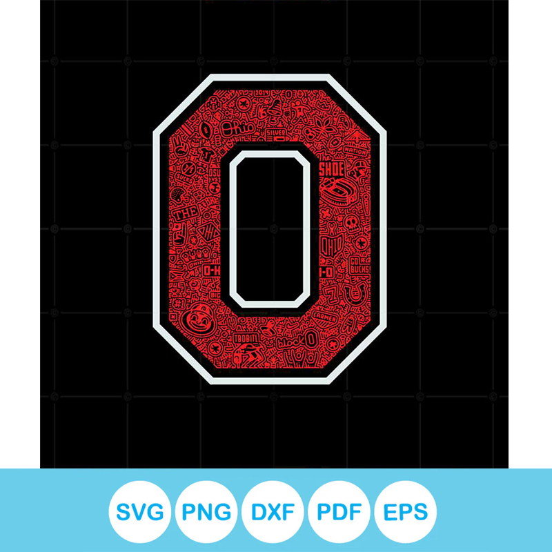 Ohio State Football Block O Logo Svg For Cricut Sublimation | Inspire ...