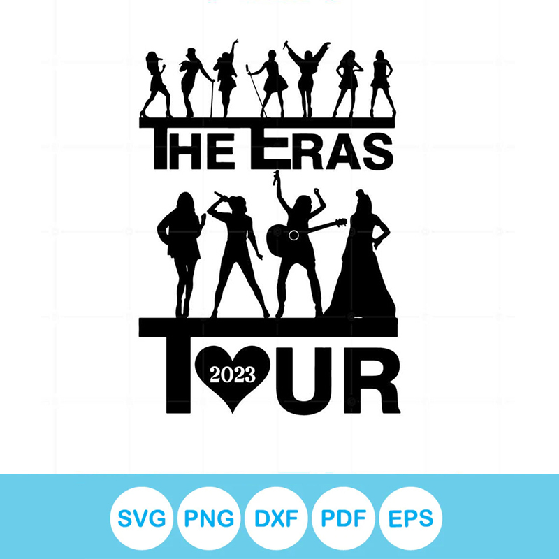 The Eras Tour Taylor Swift Svg Files For Cricut Sublimation | Inspire ...