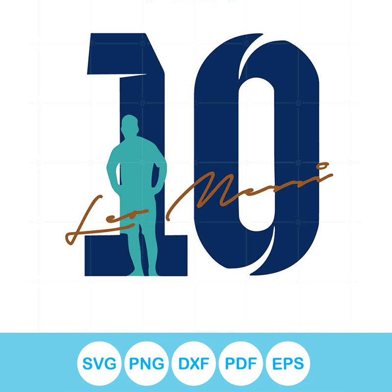 Lionel Messi M10 Signature Svg For Cricut Sublimation Files | Inspire ...