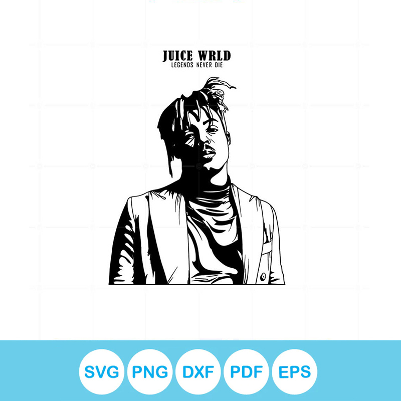 Legend Never Die Juice Wrld Svg Files Silhouette Diy Craft | Inspire Uplift